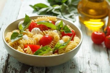 Italian Fusilli Pasta Caprese - Nesting Lane Indulge