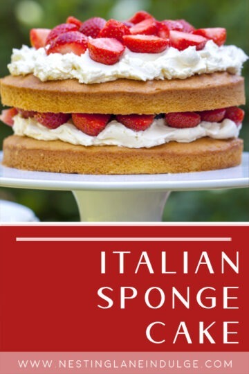 Simple Italian Sponge Cake - Nesting Lane Indulge