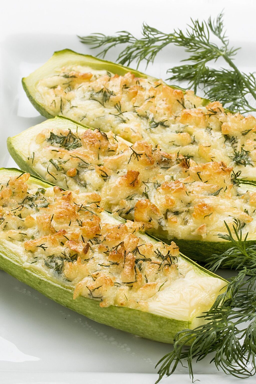 Cheesy Stuffed Zucchini - Nesting Lane Indulge Recipes