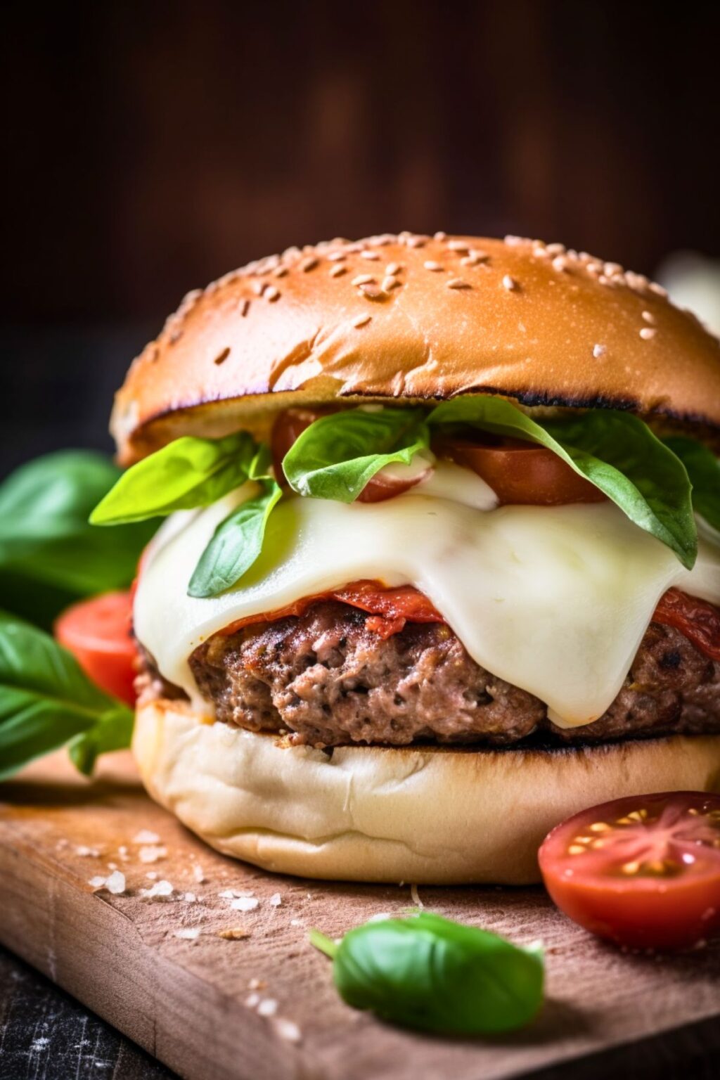 Gourmet Mozzarella Burgers - Nesting Lane Indulge