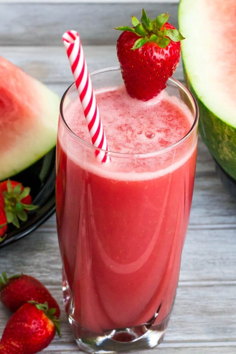 Quick Strawberry Watermelon Lemonade - Nesting Lane Indulge